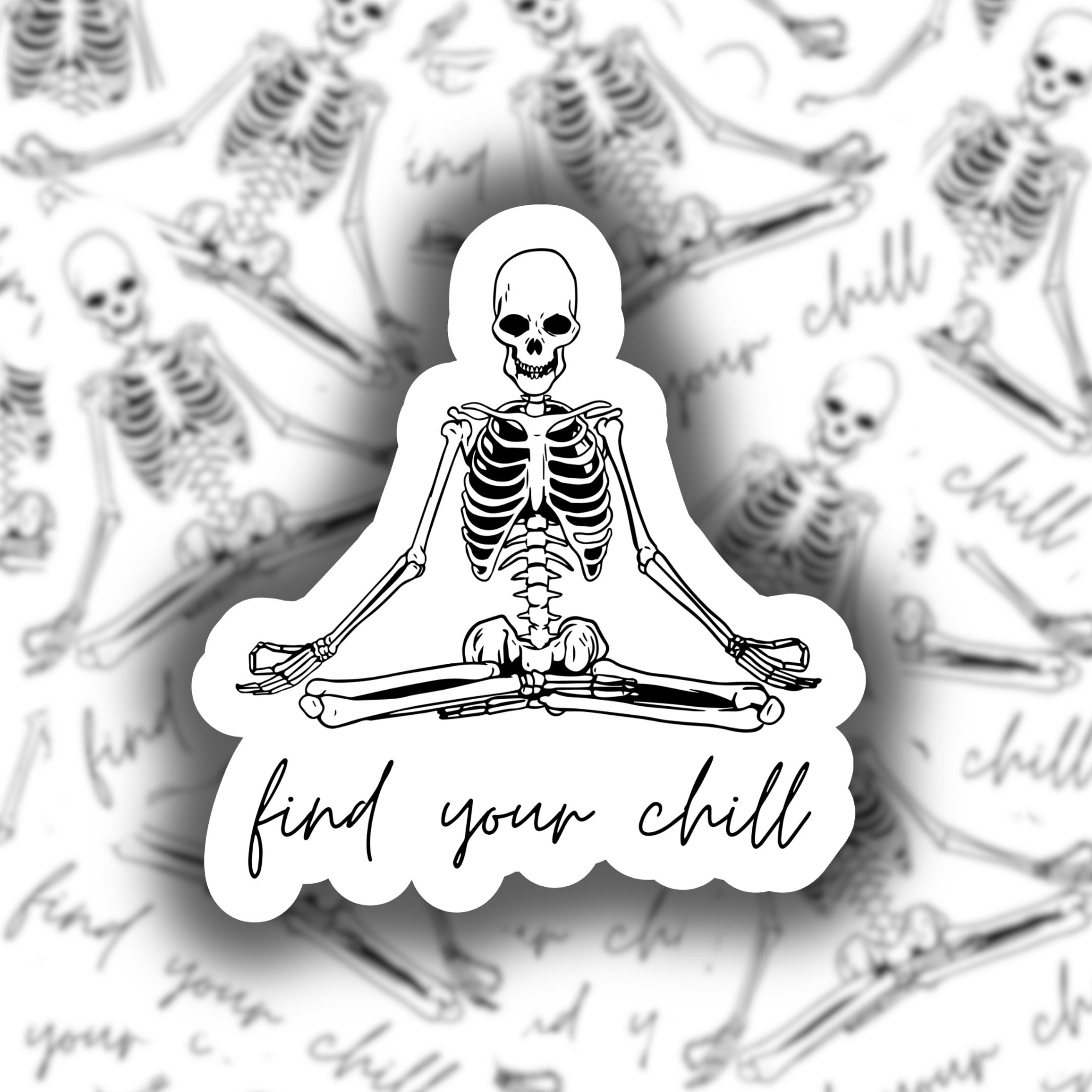 Find Your Chill Sticker Stickers That Go Hard Weirdcore Weird Stuff ...