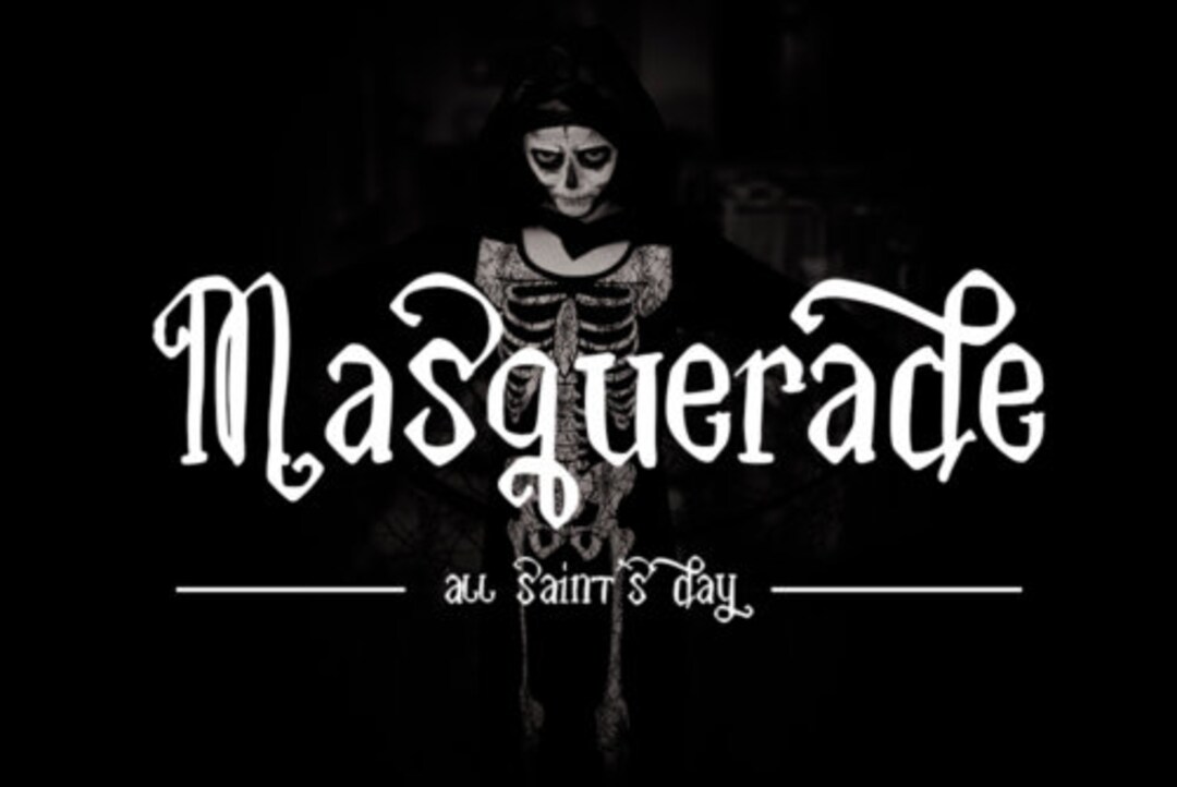 Masquerade Font, Script Beautiful Font, Vintage Cheap Font, Retro ...