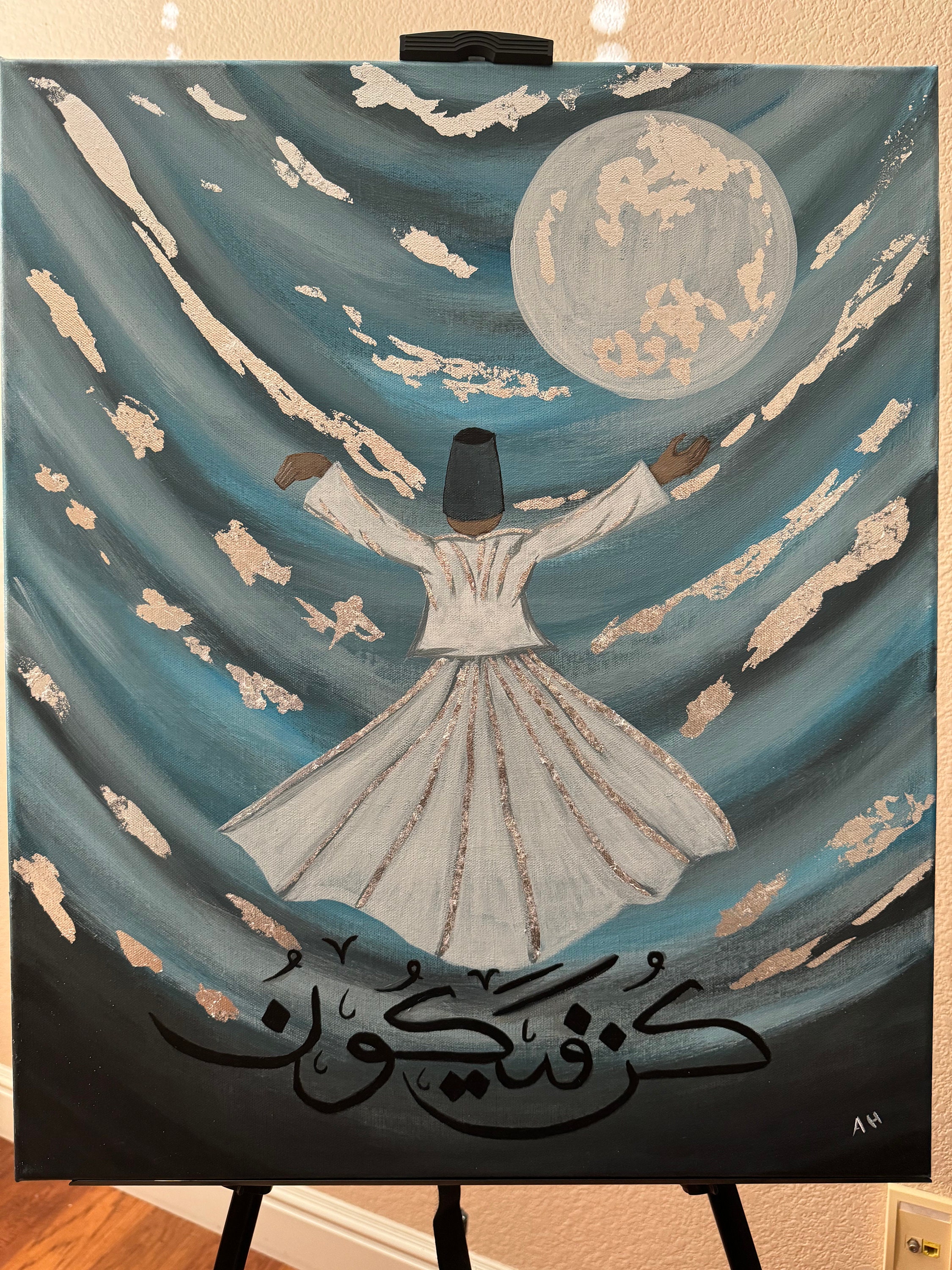 Kun Fayo Kun | Acrylic Painting | Caligraphy/contemporary Art - Etsy