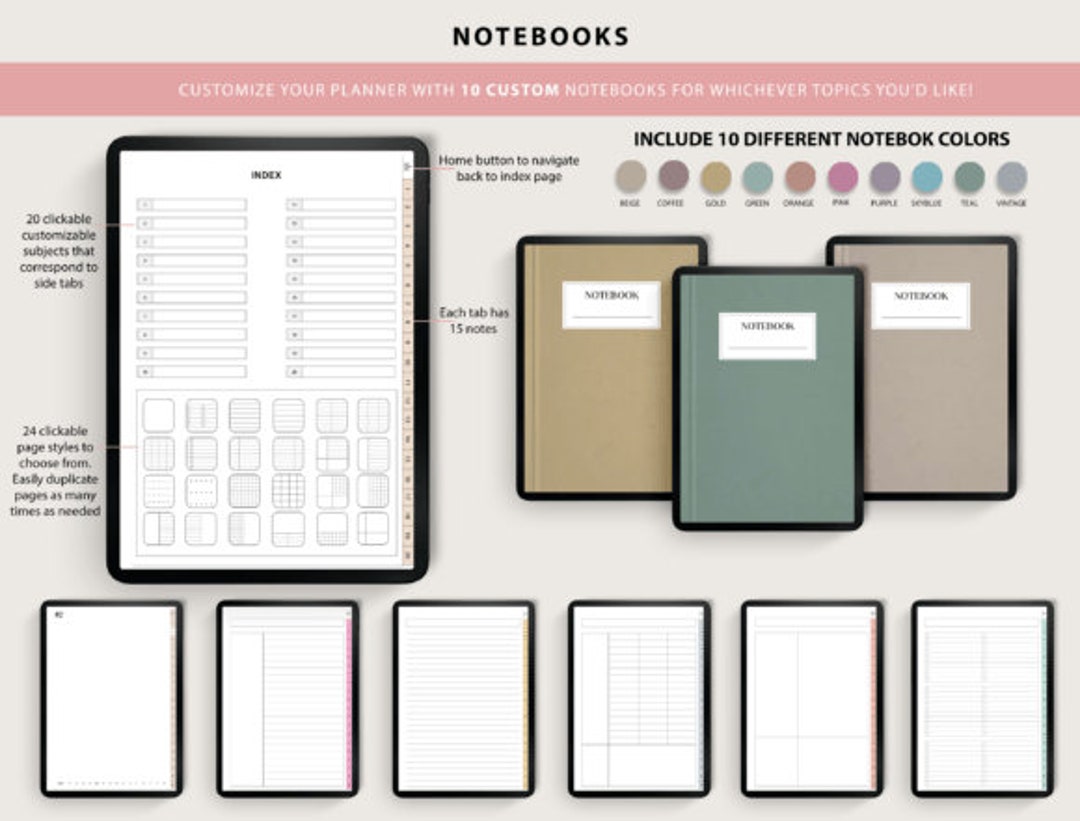 Digital Notebook - Goodnotes Notebook - Digital Notebook for Students ...