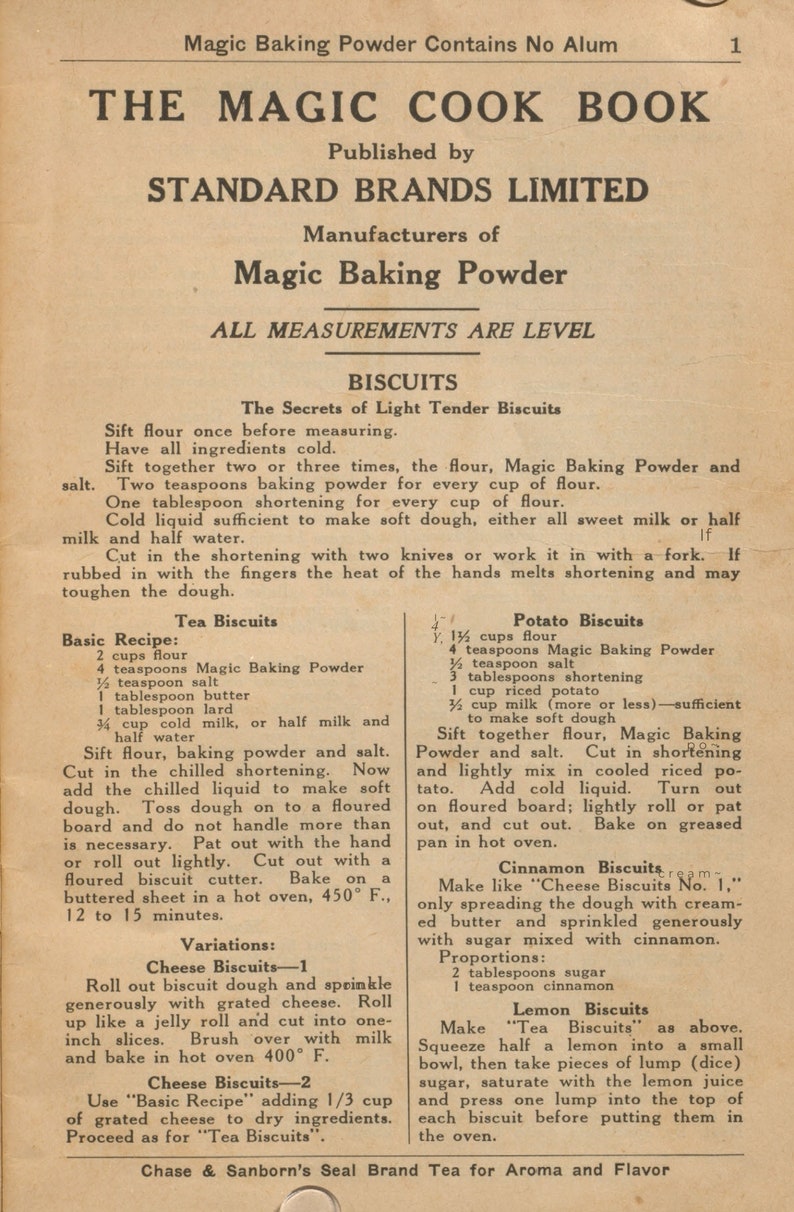 The Magic Cook Book,vintage Cook Book - Etsy