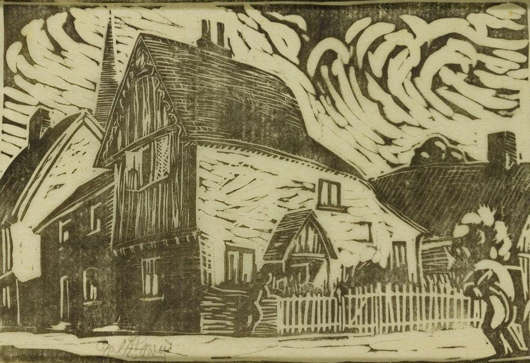 Woolpit linocut : Cyril Edward Power Quality Art Print for Framing - Etsy