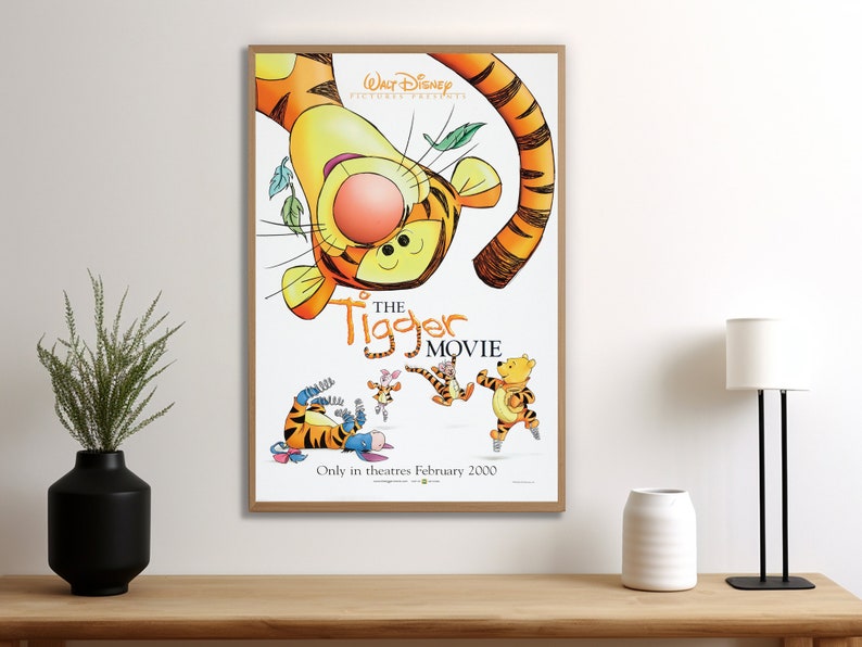 The Tigger Movie Movie Poster/high Quality Canvas Art Print/room ...