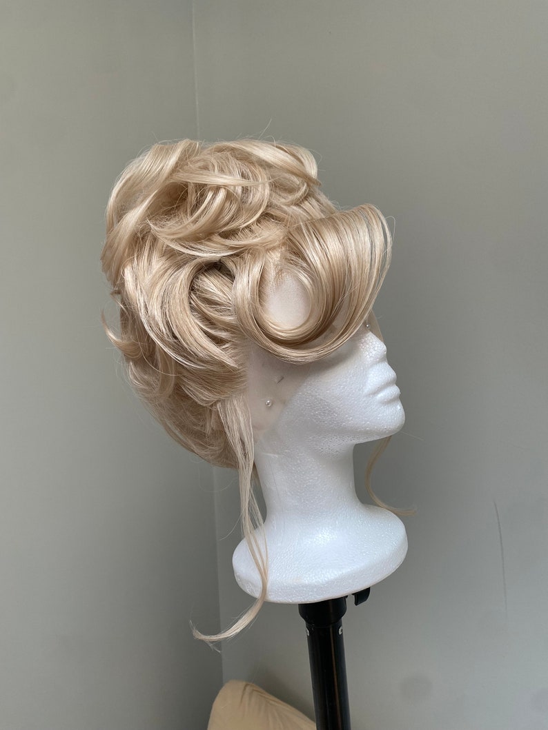 Messy Updo Wig: Synthetic Lace Front Styled Drag Wig - Etsy