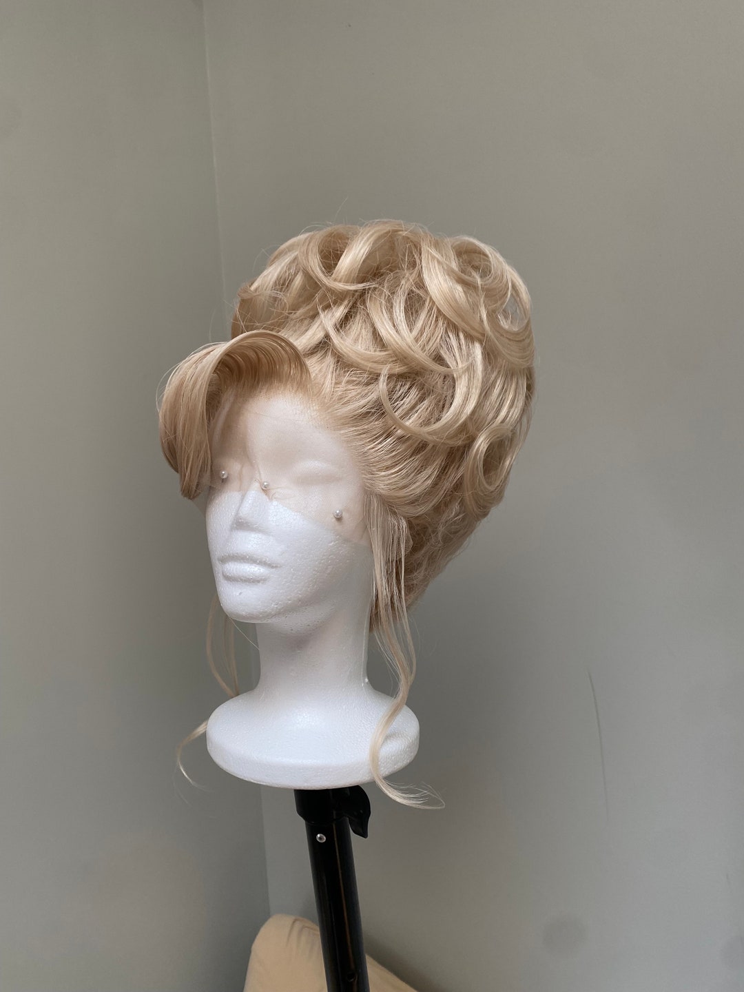 Messy Updo Wig: Synthetic Lace Front Styled Drag Wig - Etsy