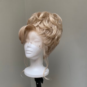 Messy Updo Wig: Synthetic Lace Front Styled Drag Wig - Etsy
