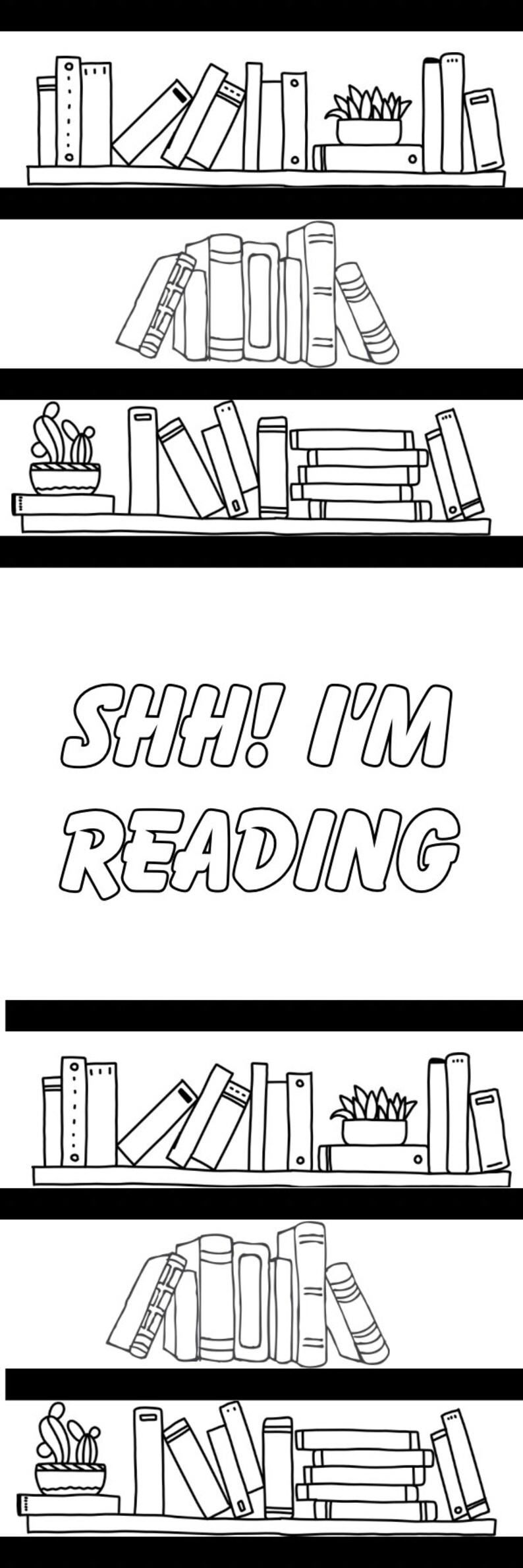 Printable Coloring Quote Bookmarks | Bookish Reader Collection ...