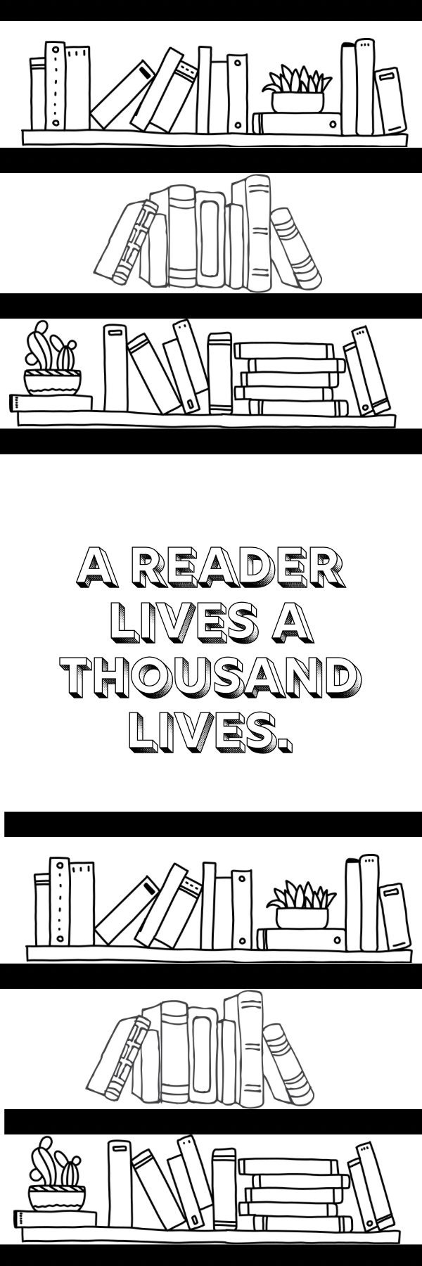 Printable Coloring Quote Bookmarks | Bookish Reader Collection ...