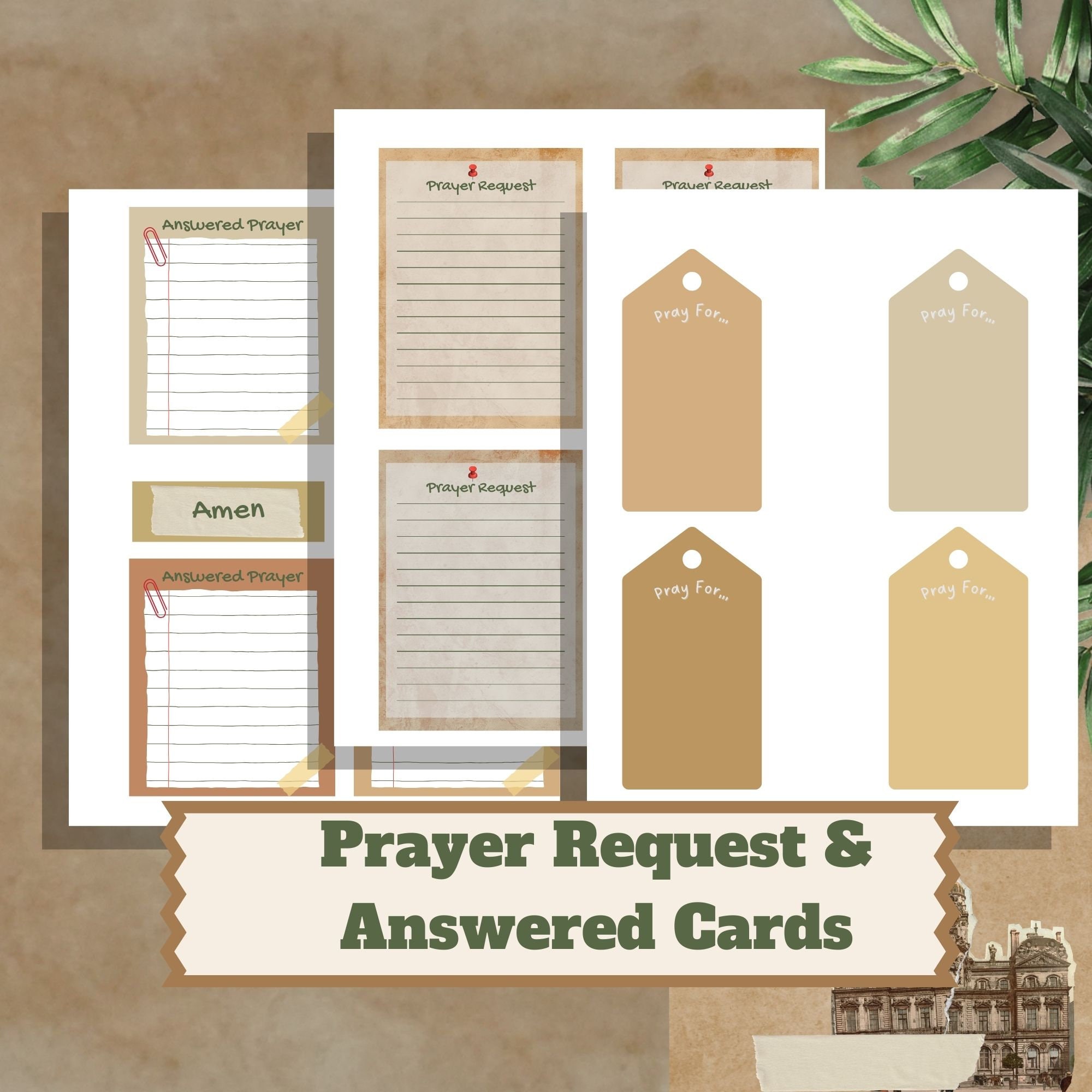 Printable Prayer Board Kit PDF :scrapbook Theme - Etsy