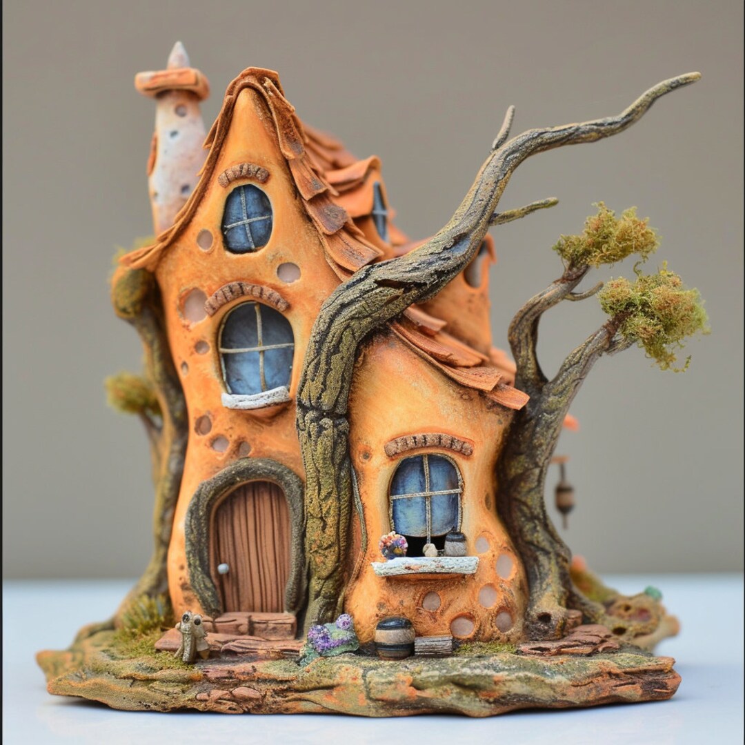 Clay Miniature Barn Houses for Rural Bliss - Etsy