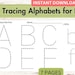 Preschool Tracing Alphabet Worksheets, Lines Trace Pages Printable ...