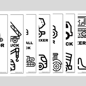 Trucks Diggers Construction Colouring Book for Children,printable for ...