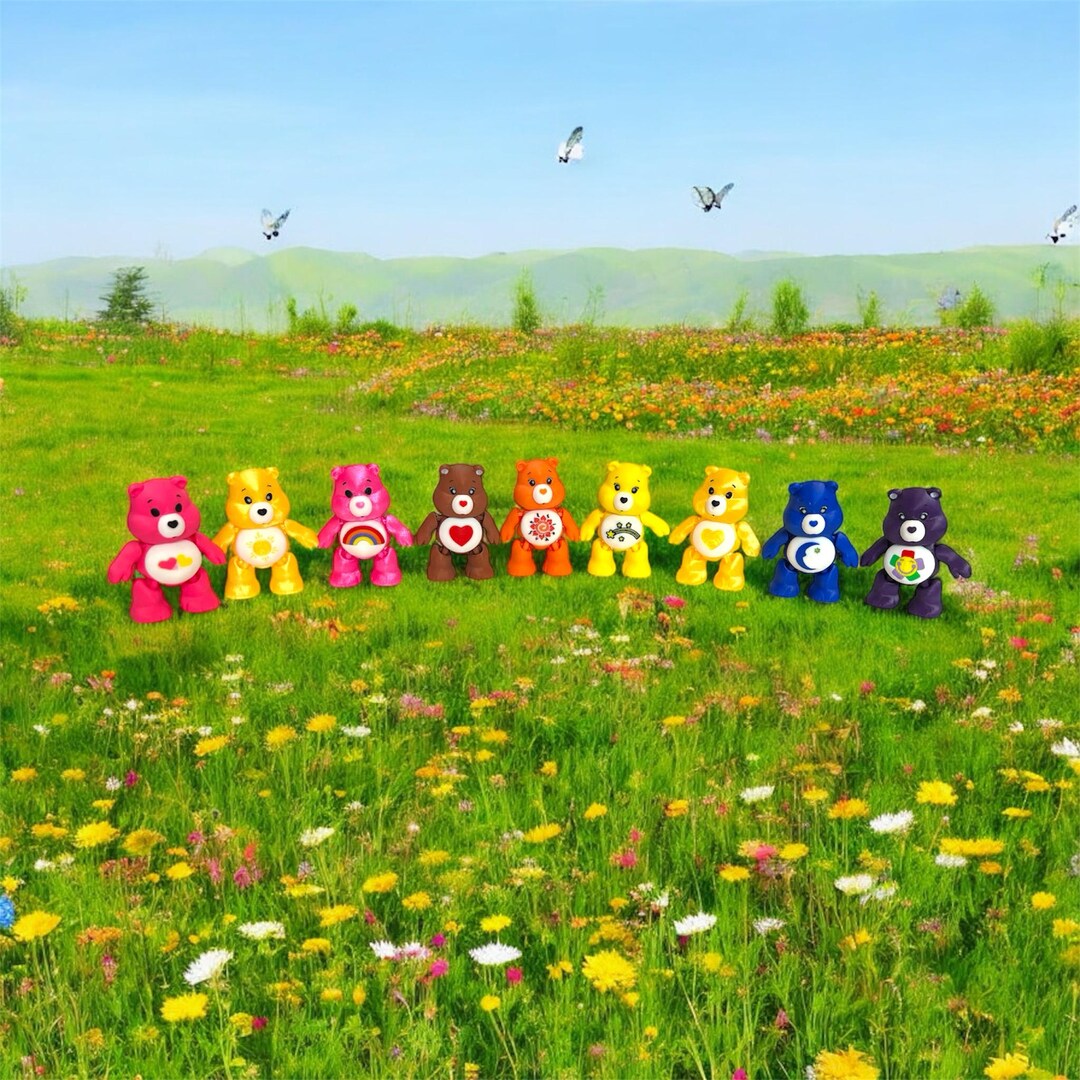 3D Printed Mini Care Bears Inspired Figurines – 3" 1980s Nostalgia ...