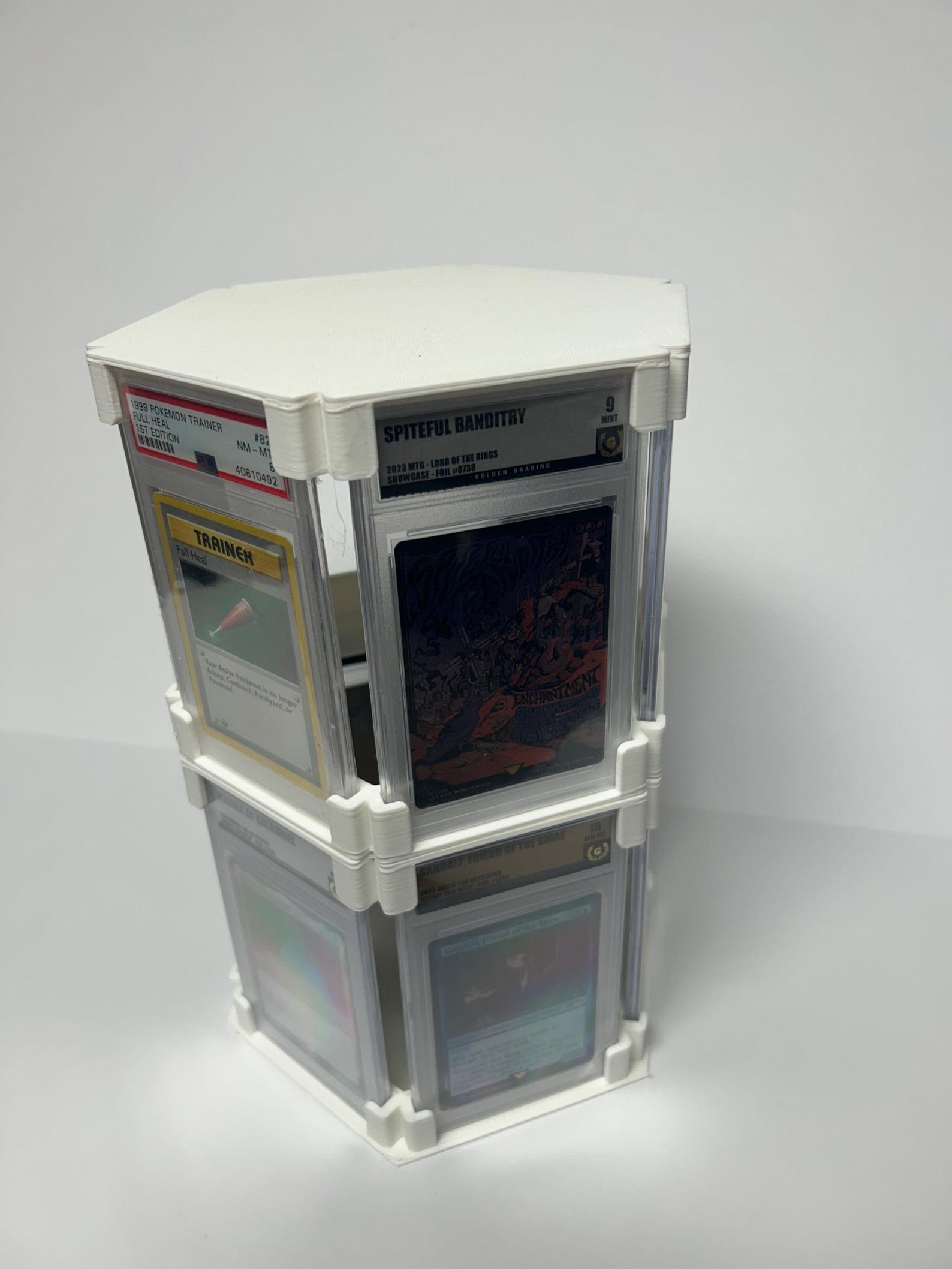 PSA / Slab Hexagon Modular Stand and Storage for Graded Cards STL FILE ...
