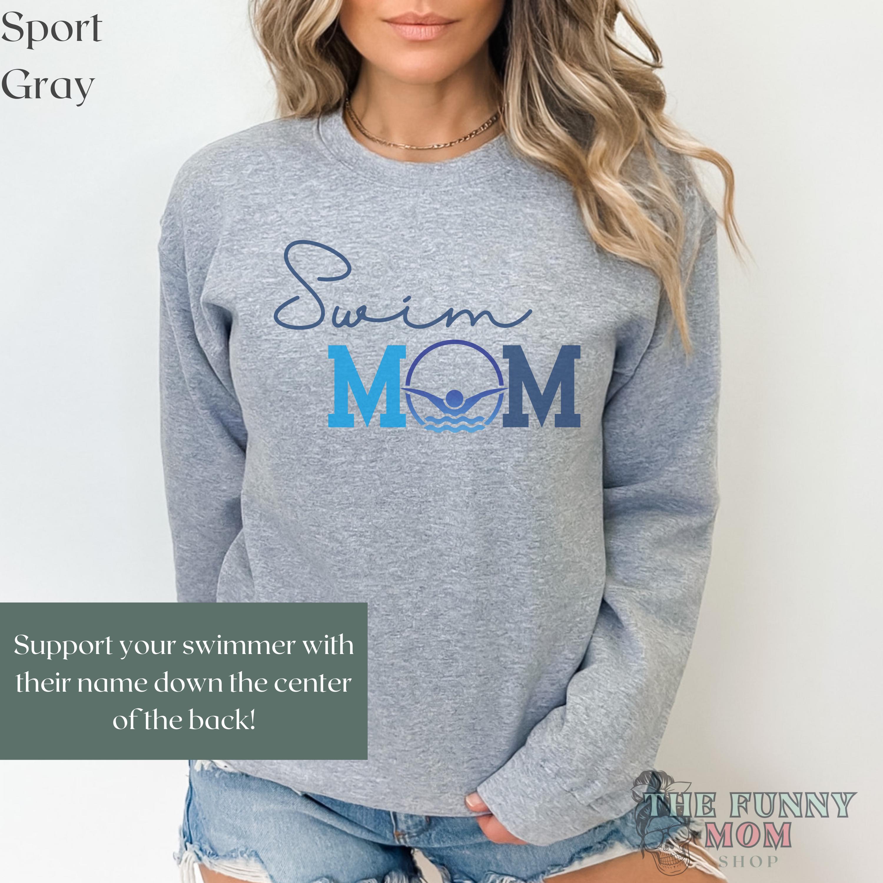 Personalized Swim Mom Sweatshirt for Swimming Mom, in My Swim Mom Era ...