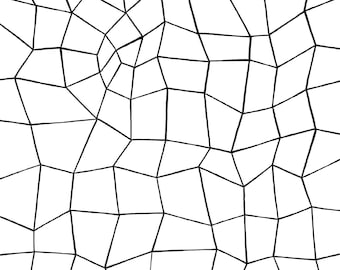Abstract Coloring Page | "bubble Intersection" 8.5x11 Downloadable ...
