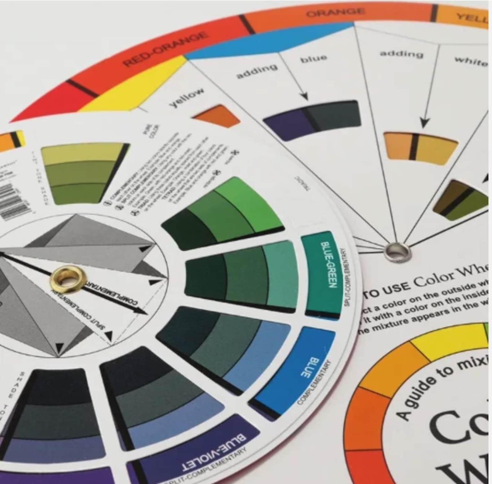 Rotating Color Wheel POCKET SIZE ~ 5.5" (14cm) ~ Double-sided Artist ...