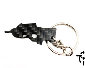 Titan Tactical Designs TTD P90 tri-rail Carbon Fiber Keychain - Etsy