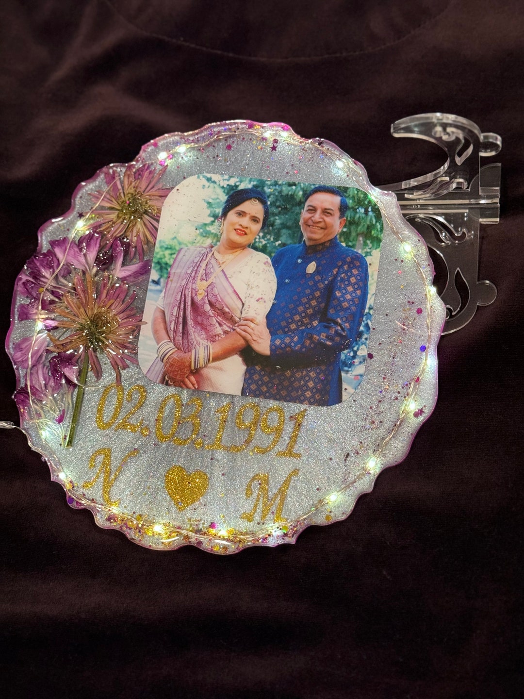 Resin Curvy Edge Photo Frame Resin Photo Frame Gift Ideas Anniversary ...