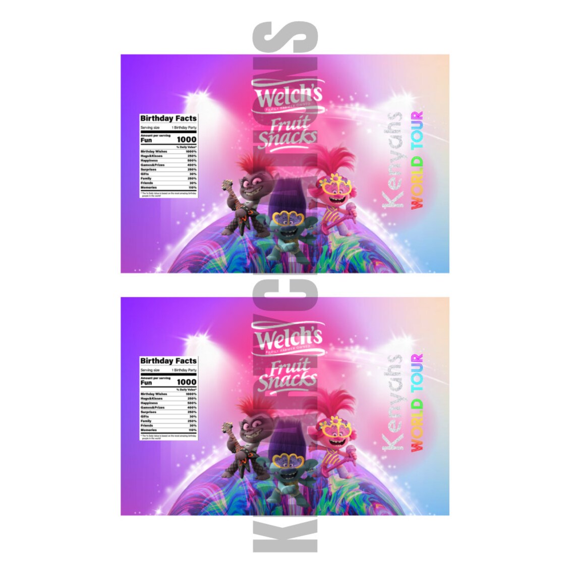 Trolls Party Template Bundle - Etsy