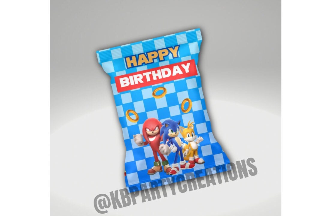Sonic Chip Bag Template - Etsy