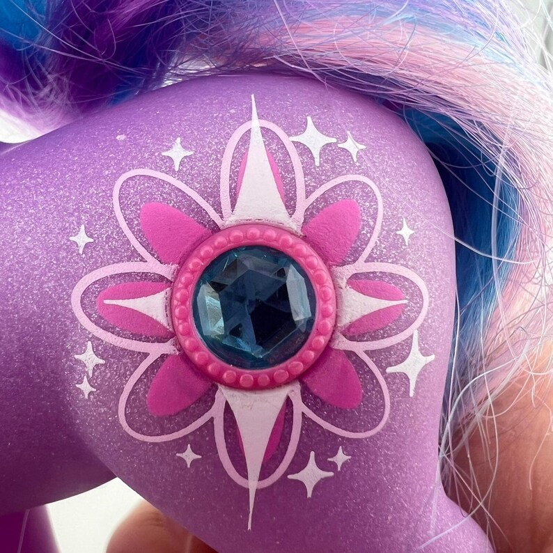 My Little Pony Twinkle Twirl G3 Purple Glitter Jewel Cutie Mark Hasbro ...