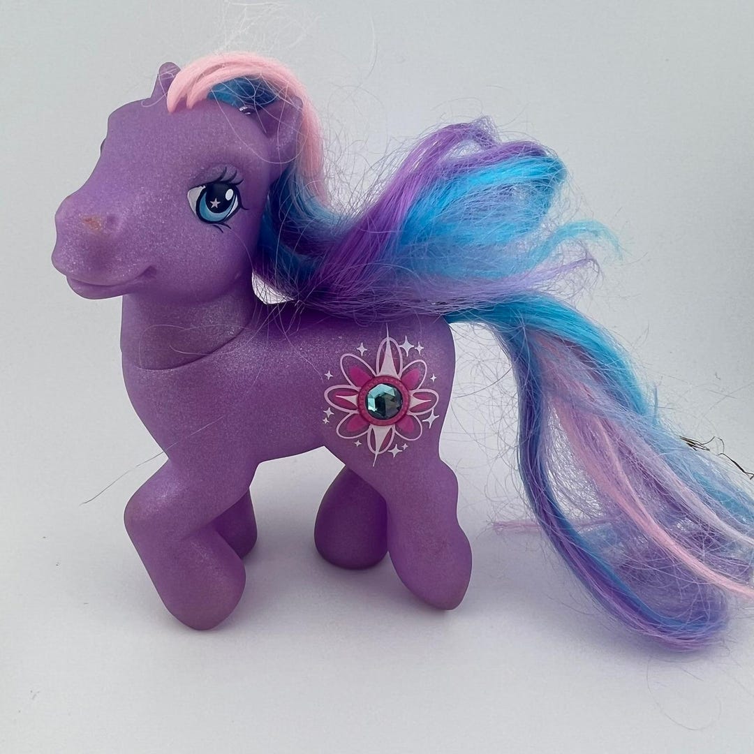 My Little Pony Twinkle Twirl G3 Purple Glitter Jewel Cutie Mark Hasbro ...