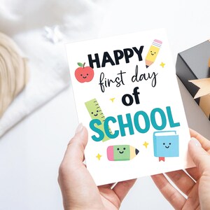 Happy First Day of School Card, First Day of School Gift, Back to ...