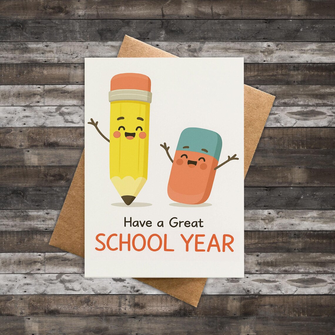 Have A Great School Year Card, Pretty Card for Student, Teacher Gifts ...