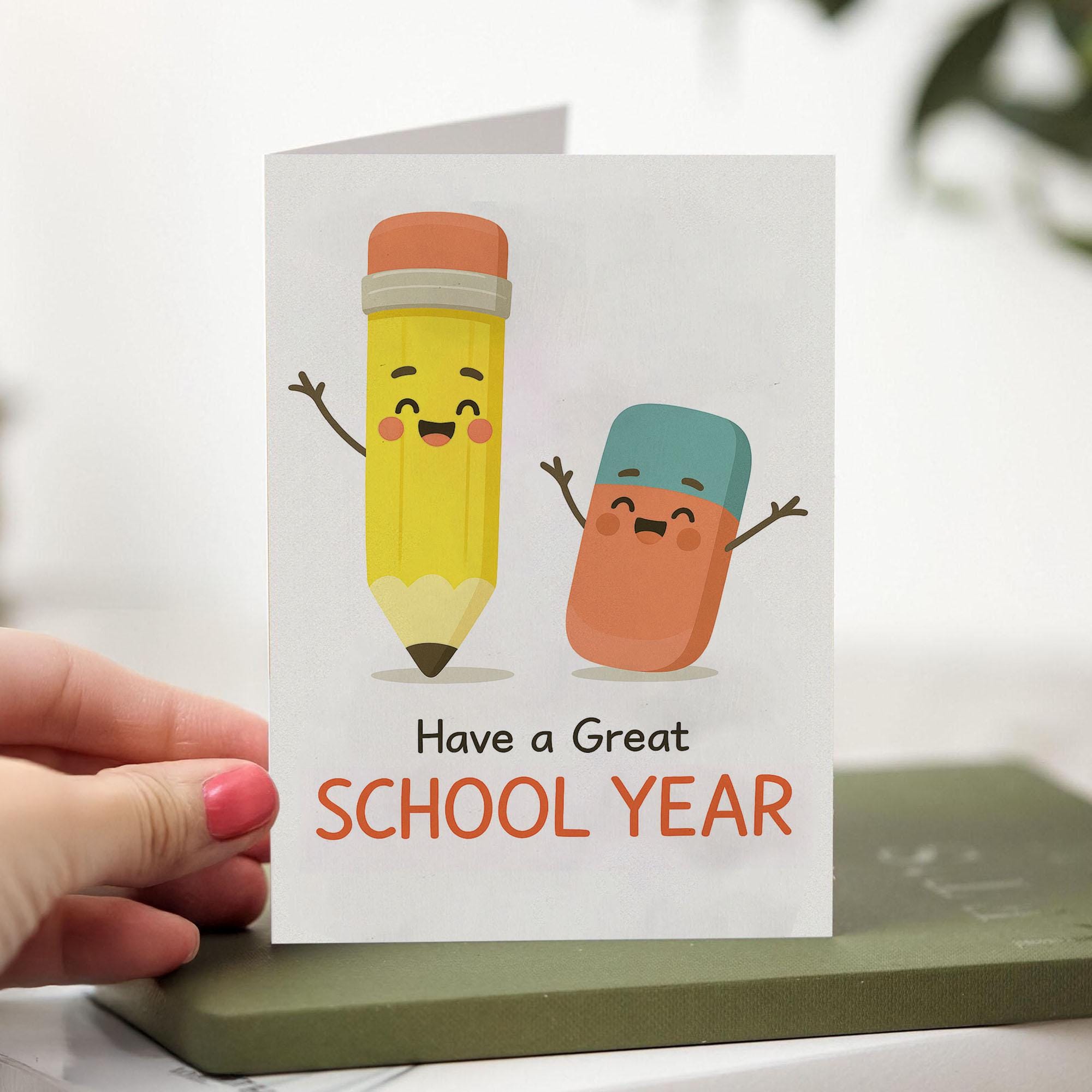Have A Great School Year Card, Pretty Card for Student, Teacher Gifts ...