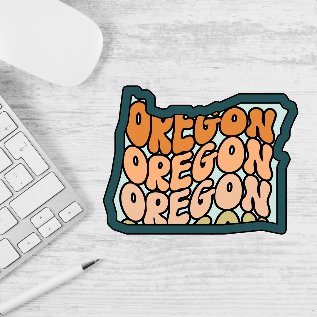 Oregon Sticker Digital Instant Download Printable OR State Fan Gifts ...