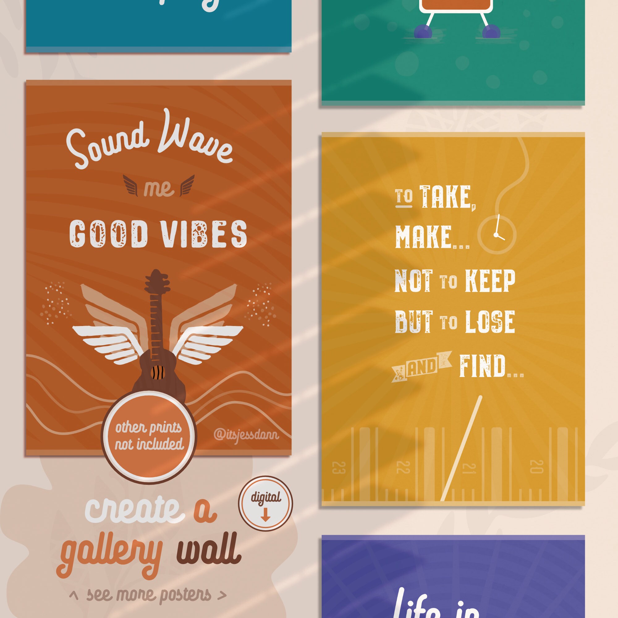 Typographic Time Poem A4 & A3 Printable Poster Download - Etsy