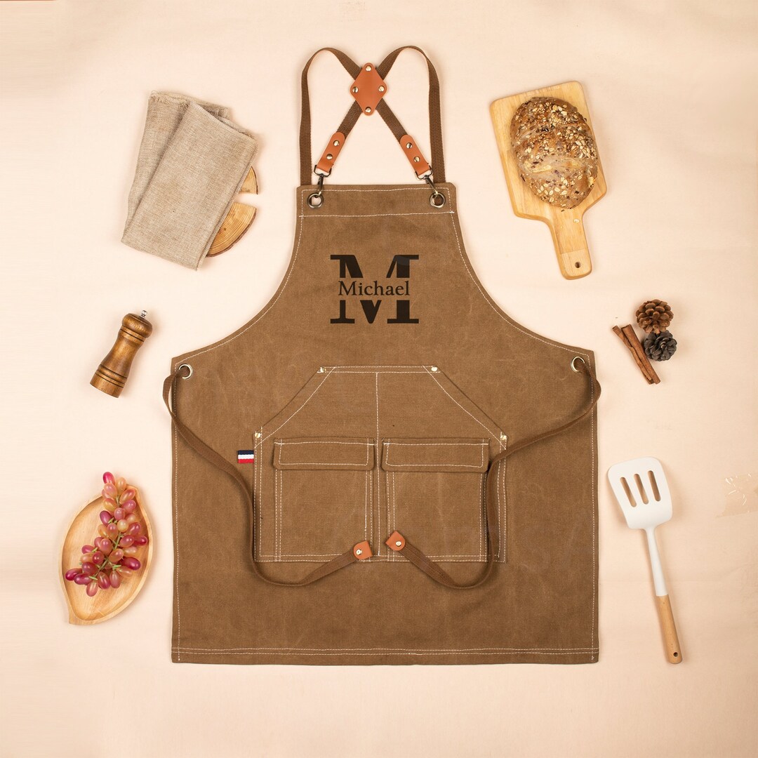 Custom Name Apron,baking Apron,personalized Bar Apron,apron With ...