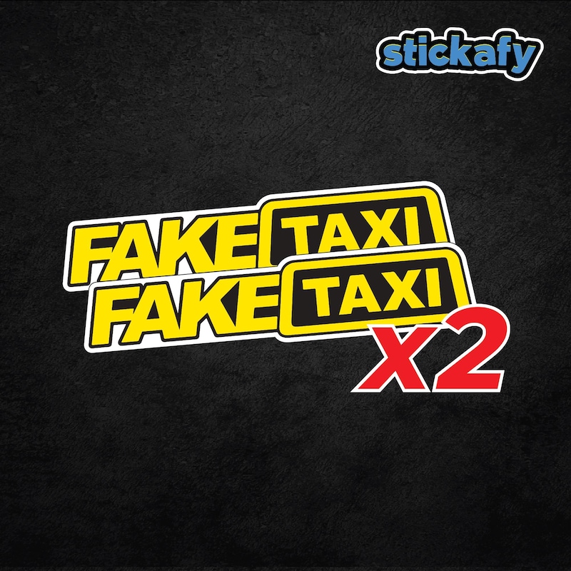 Fake Taxi Sticker for Car - Etsy