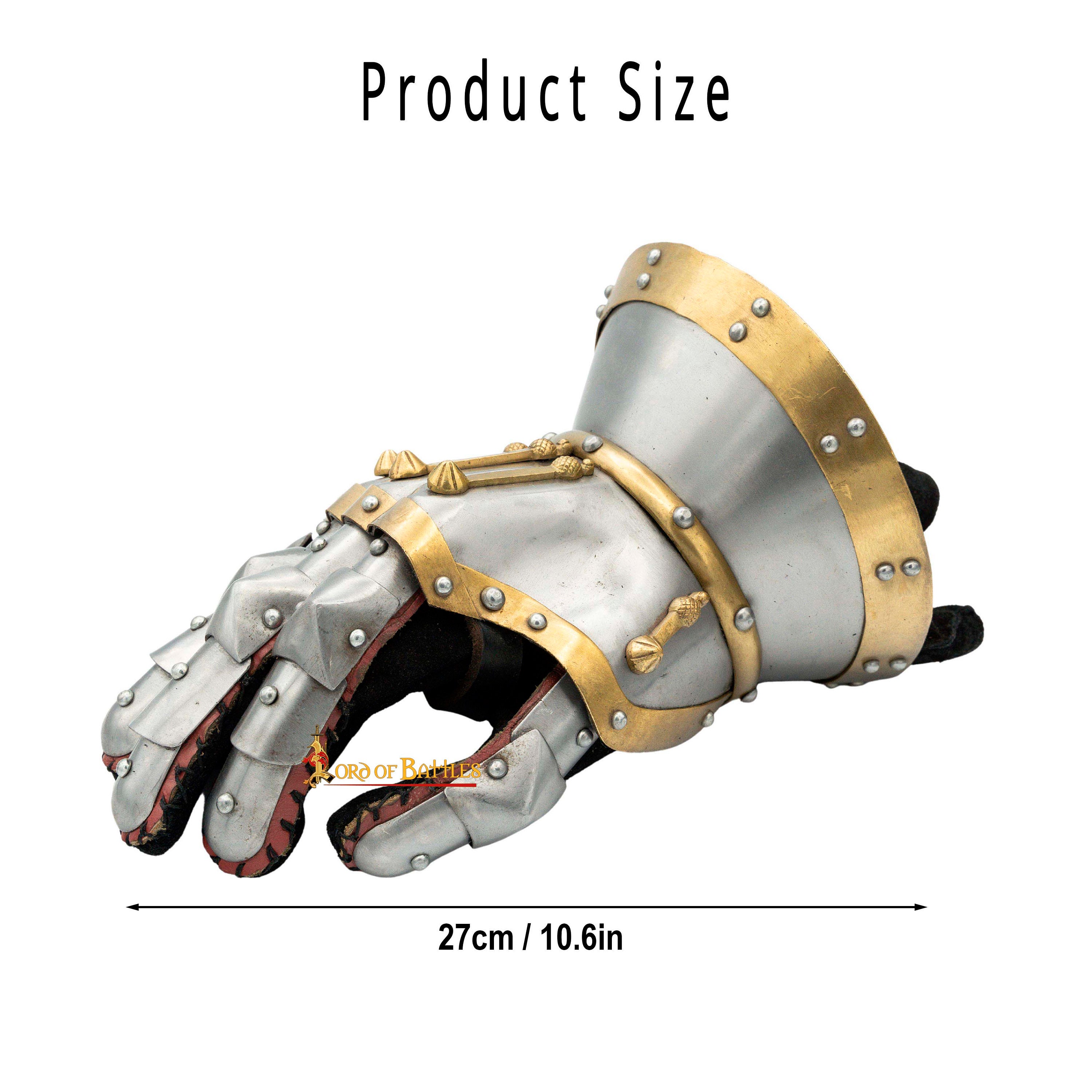 14th-century Armor Medieval Hourglass Gauntlets , Medieval Baron's ...