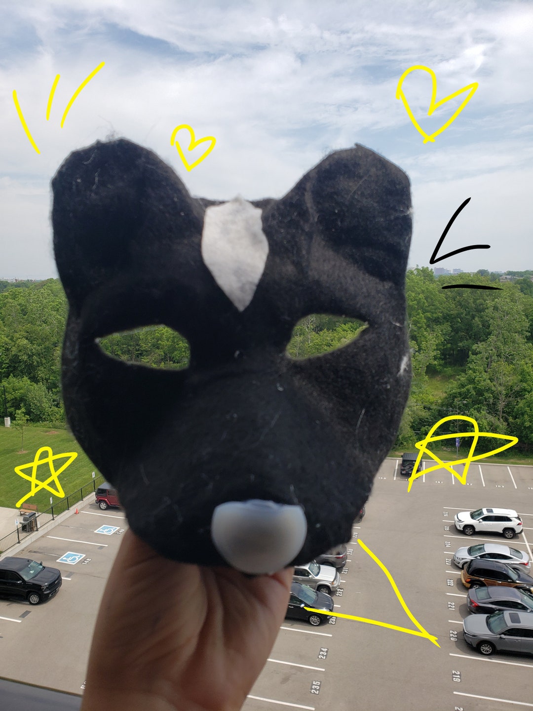 Skunk Therian/furry Mask - Etsy