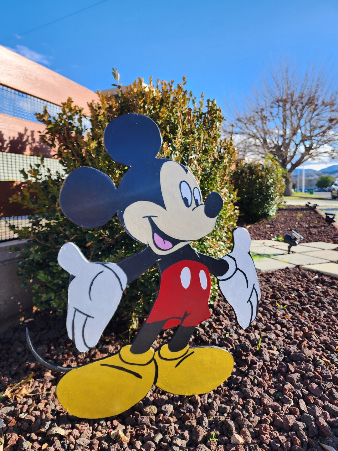 Mickey Mouse Wood Design+ Wood Art+ Lawn Decoration+ Lawn Characters+ ...
