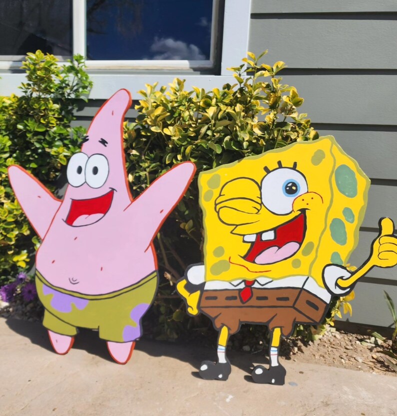 Spongebob Patrick Yard Character Lawn Decorations Personalized Gifts ...
