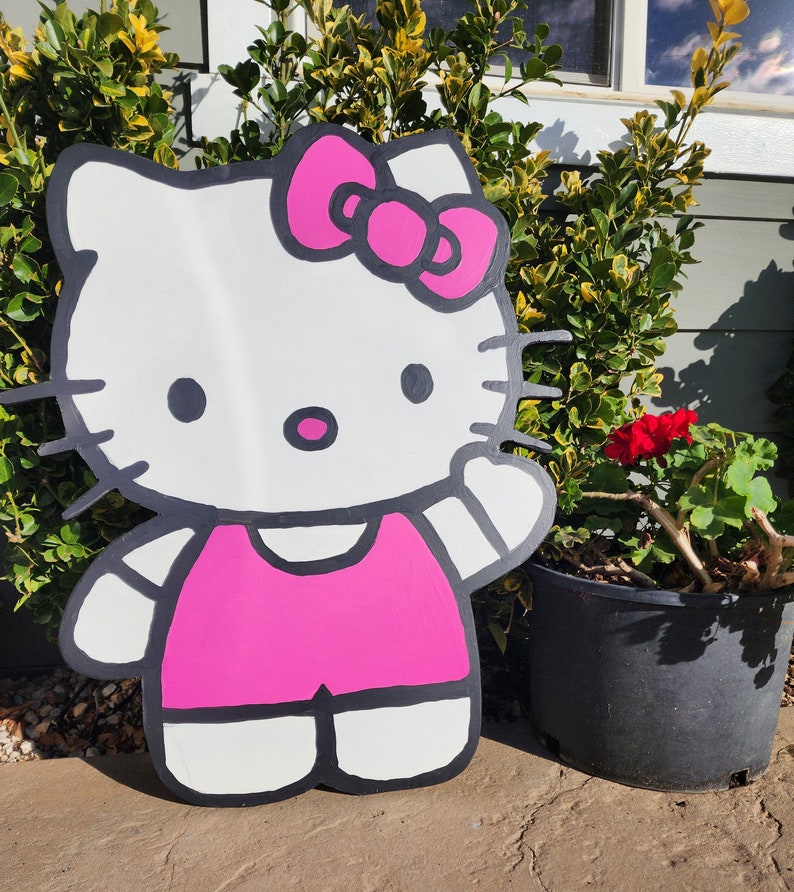 Hello Kitty Wall Art Wall Decorations Yard Decor Lawn Decorations Hello ...