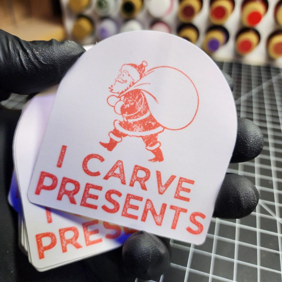 Carving Sticker, i Carve Presents - Etsy
