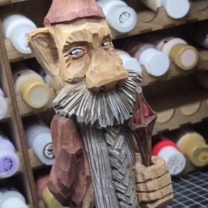 Hand Carved Wizard Caricature Style, Fathers Day Gift, Mage, Magician ...