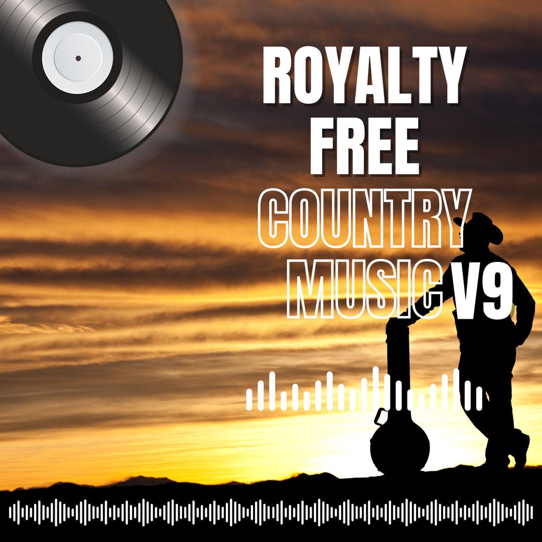 MP3 Country Music Vol 9, Royalty Free Background Music, 1 Hour - Etsy