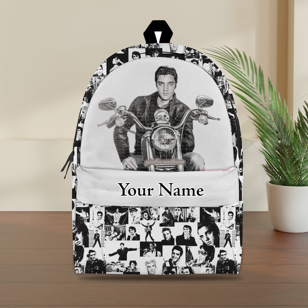 Elvis Presley Backpack, Personalized Elvis Presley Bag, Kid/adult ...