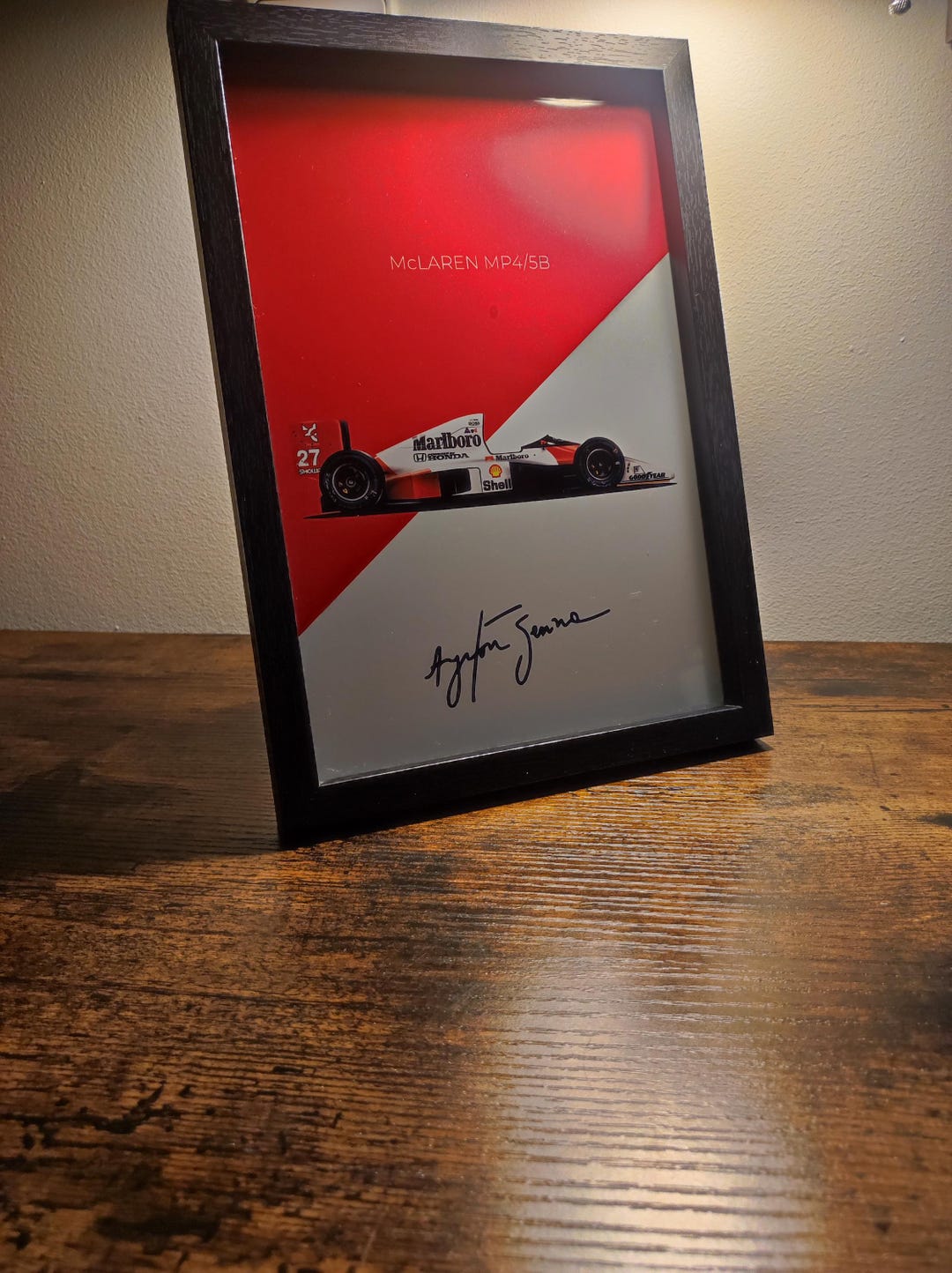 Ayrton Senna Memory Aluminum Plate Hot Stamped Framed - Etsy