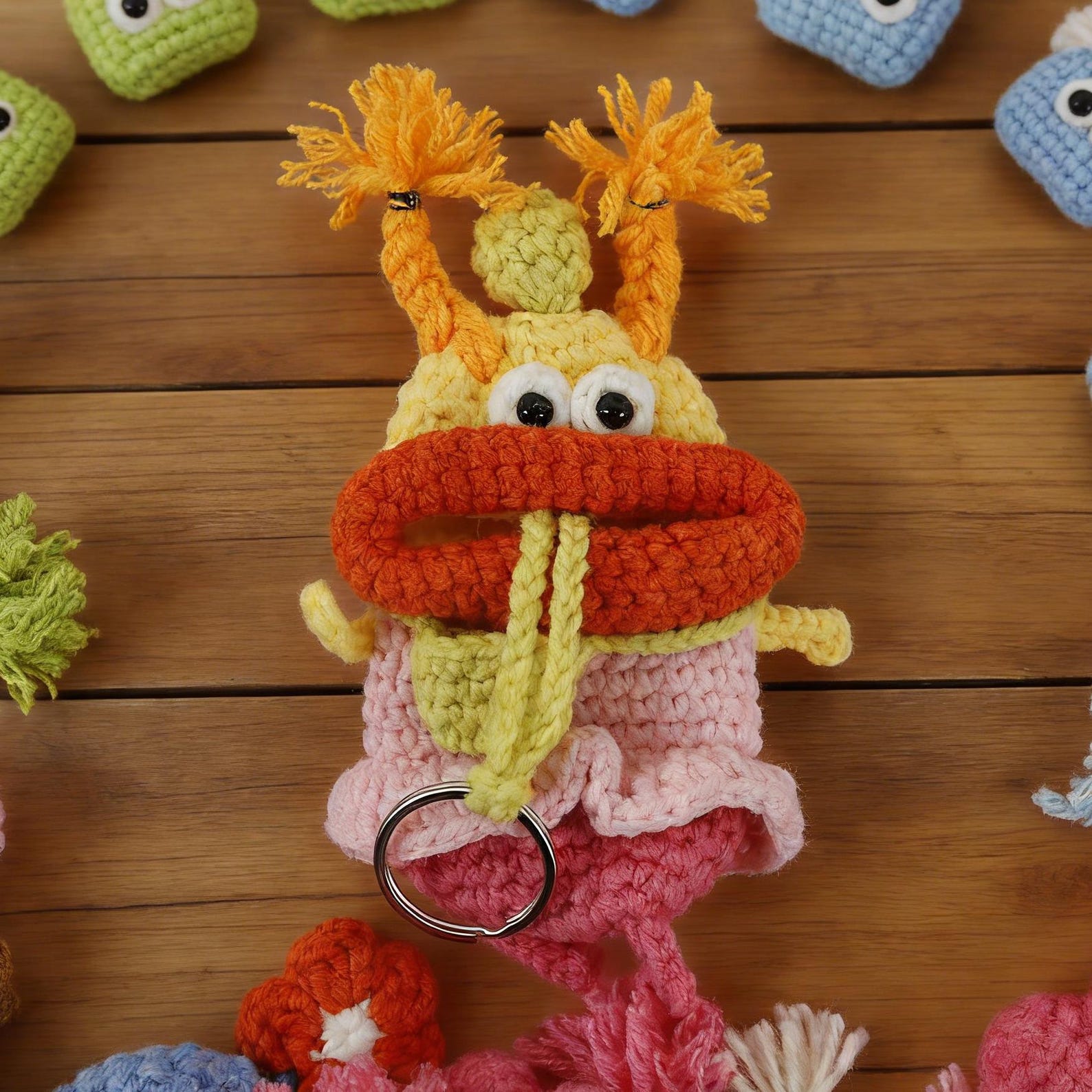 Funny Crochet Hot Dog Key Cover - Gourmet Sausage Key Pouch - Etsy