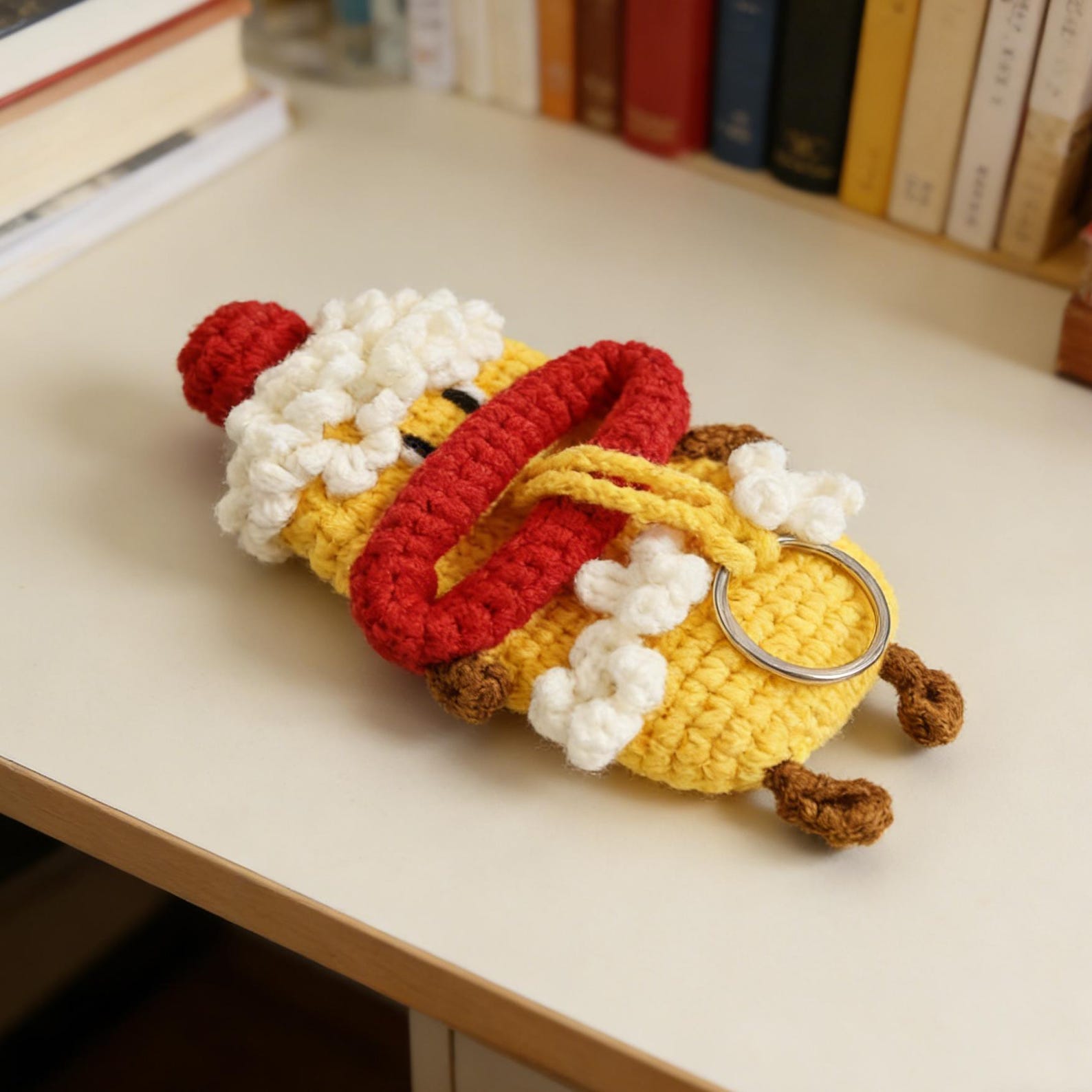 Funny Crochet Hot Dog Key Cover - Gourmet Sausage Key Pouch - Etsy