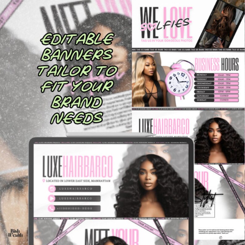 DIY Acuity Scheduling Banner Template, Lash Tech Acuity, Hair Stylist ...