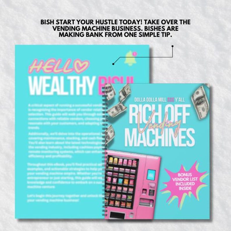 Vending Machine Business Ebook | PLR | Bonus Vendor Included | Editable ...