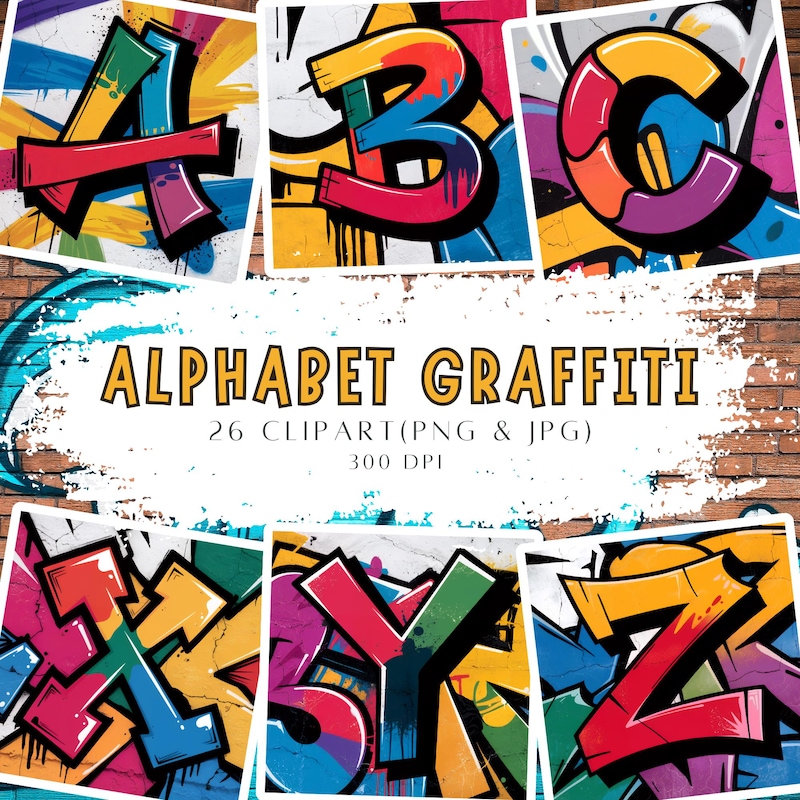 Graffiti alphabet - Etsy.de