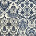 Dark Dusty Blue Satin Damask Seamless Pattern Set 1 Elegant Jacquard ...